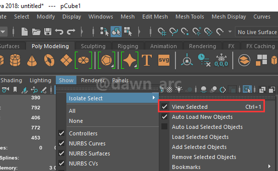 [Maya]Display-Show & Hide
